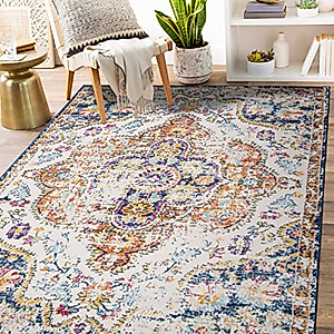Rugshop Vintage Distressed Bohemian Area Rug 5' x 7' Multi