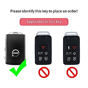 ROSYSZOU TPU Car Remote Key Fob Cover For Volvo XC40 XC60 XC90 S90 XC60 XC90 XC40 S90 V90 2018 2019 2020 2021 Keychain Car Accessories (Keychain-White)