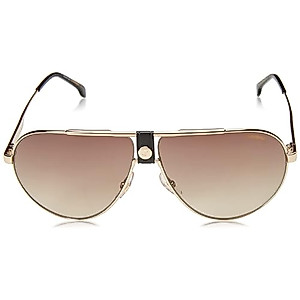 Carrera Men's 1033/S Pilot Sunglasses, Gold/Brown Gradient, 63mm, 11mm