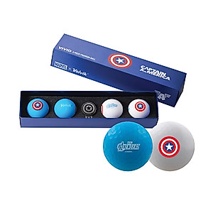 Volvik Marvel 5 Ball Pack, red, Blue, Yellow, Green, Purple