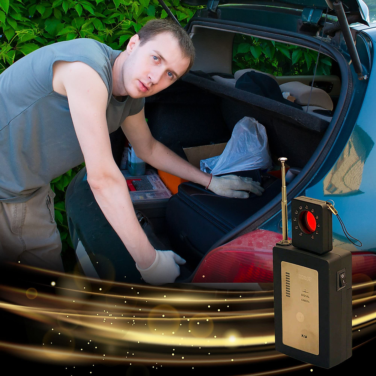 SleuthGear Maxi-Tech Defender Bug Detector - Find GPS Tracker & Wireless Camera - Audio Spy Bug Sweeping Device - Hidden GPS Tracking Finder - Cam Finder - 10g Law-Grade Anti Spy Detector