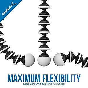 SABRENT Flexible Tripod with Ball Head Bundle for Standard Tripod Mount (GP-TRPD-TBHD)