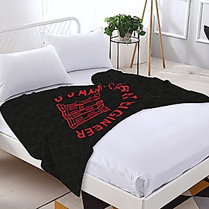 Us Army Combat Engineer Blanket Throw Bedding Room Decor Flannel Blankets for Bed Sofa 50x80 Inches