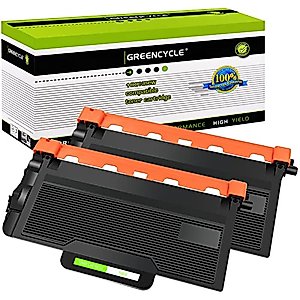 GREENCYCLE Compatible Toner Cartridge Replacement for Brother TN850 TN 850 TN820 TN 820 Work with HL-L6200DW HL-L6200DWT MFC-L5850DW MFC-L5900DW HL-L5200DW Series Printers (Black, 2 Pack)