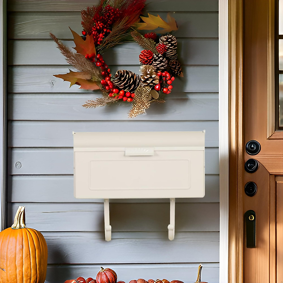 Special Lite Horizon Horizontal Wall Mount Mailbox - White Aluminum Mailbox for Wall Mount - SHH-1006-WH