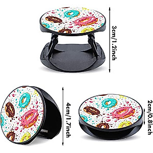 (2 Pack) Cell Phone Stand/Cellphone Foldable Finger Grip Holder for Smartphone and Tablets - Gold Green Pink Marble