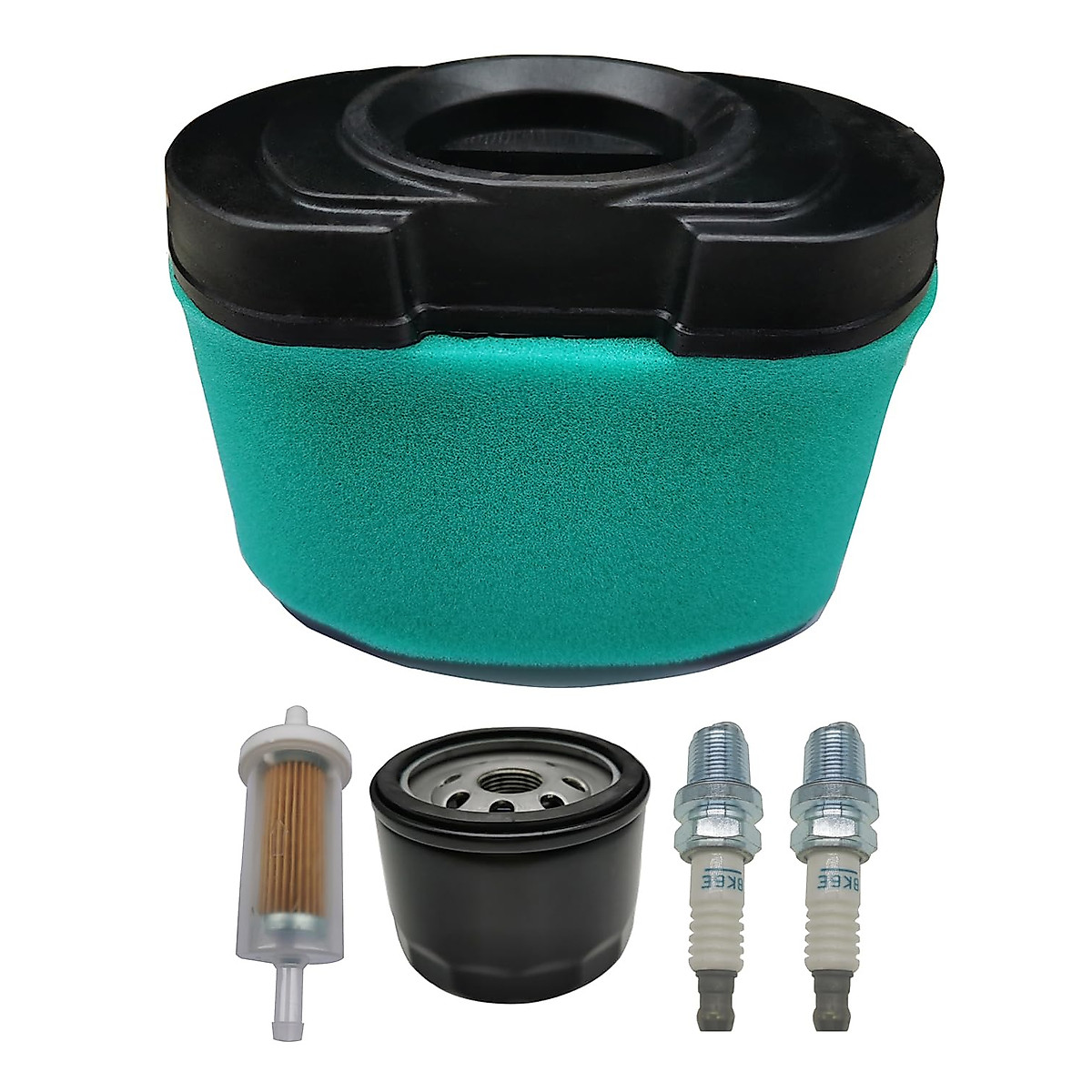 792105 Air Filter and 696854 Oil Fuel Filter Replacement kit - Compatible With Briggs and Stratton 407777 445877 Engine， Replacement MIU11515 Air Filter Also compatible John Deere D170 Z425 Lawn Mower