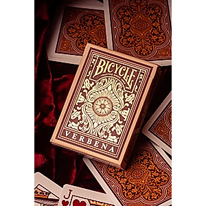 Bicycle Verbena Floral Premium Playing Cards, Gold Foil, 1 Deck