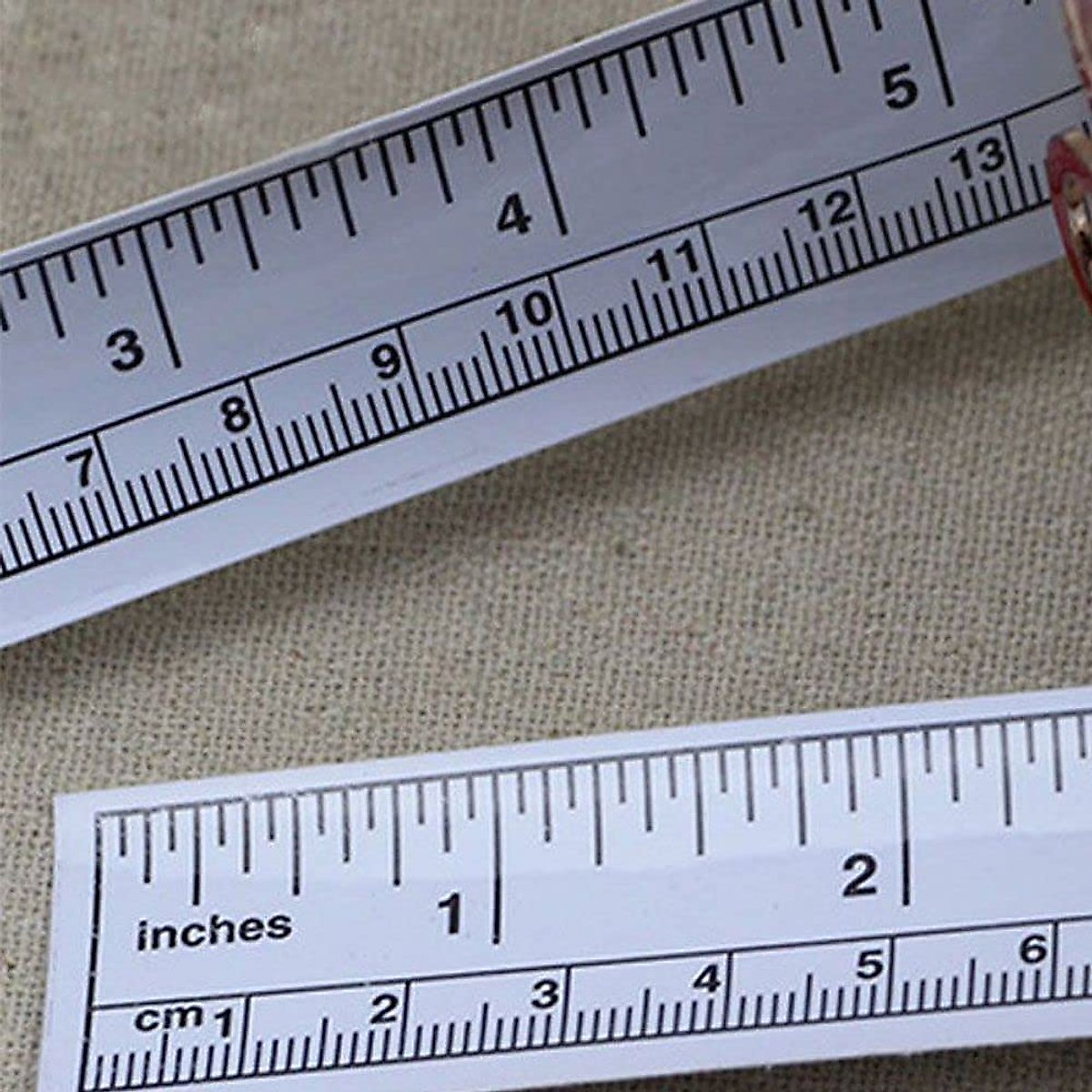 Self-Adhesive Measuring Tape, Double Scale Stick on Workbench Ruler, Sticky Tape Measure for Work Bench, Saw Table, Drafting Table, 36"