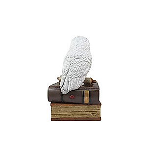 World of Wonders Wizard School White Owl Sculpture Decorative Box with Lid | Knick Nacks for Shelves and Owl Decor | Home Decor for Table Top | Book Lover Gift - 9"