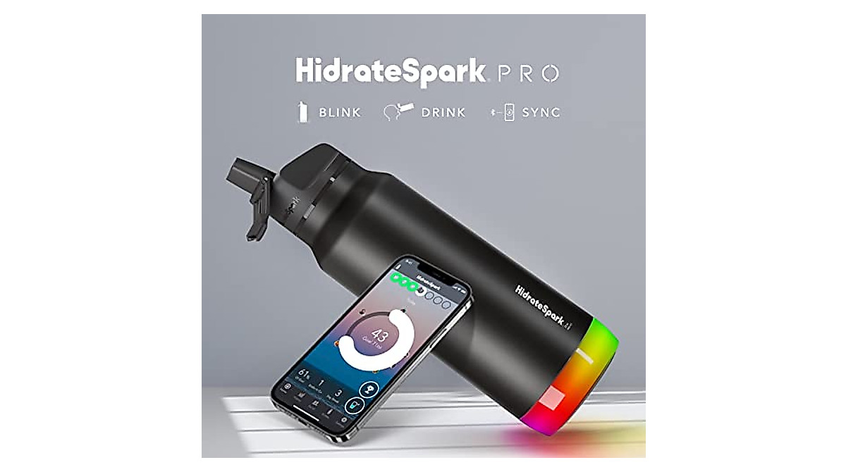 Hidrate Spark PRO Smart Bottle - Track Water Intake Easily