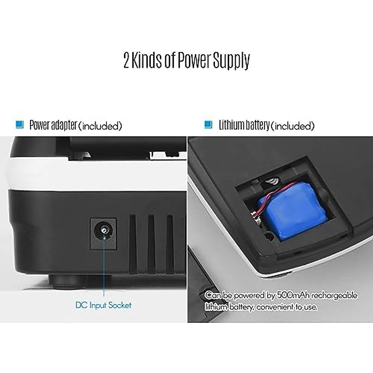 SPUZZO Banknote Bill Detector Denomination Value Counter Detection with Battery Counterfeit Fake Money Currency Cash Checker Tester Machine for USD Euro