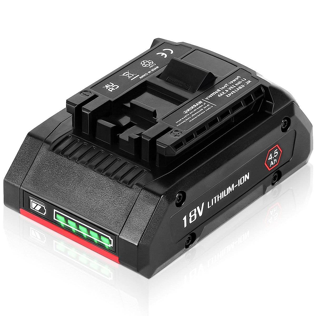 JIALIPOK 18V 4.5Ah Replacement Battery for Bosch 18v Battery GBA18V40 BAT609 BAT609G BAT618 BAT618G BAT619 BAT619G BAT622 BAT620 SKC181-202L for 18v Bosch Tools