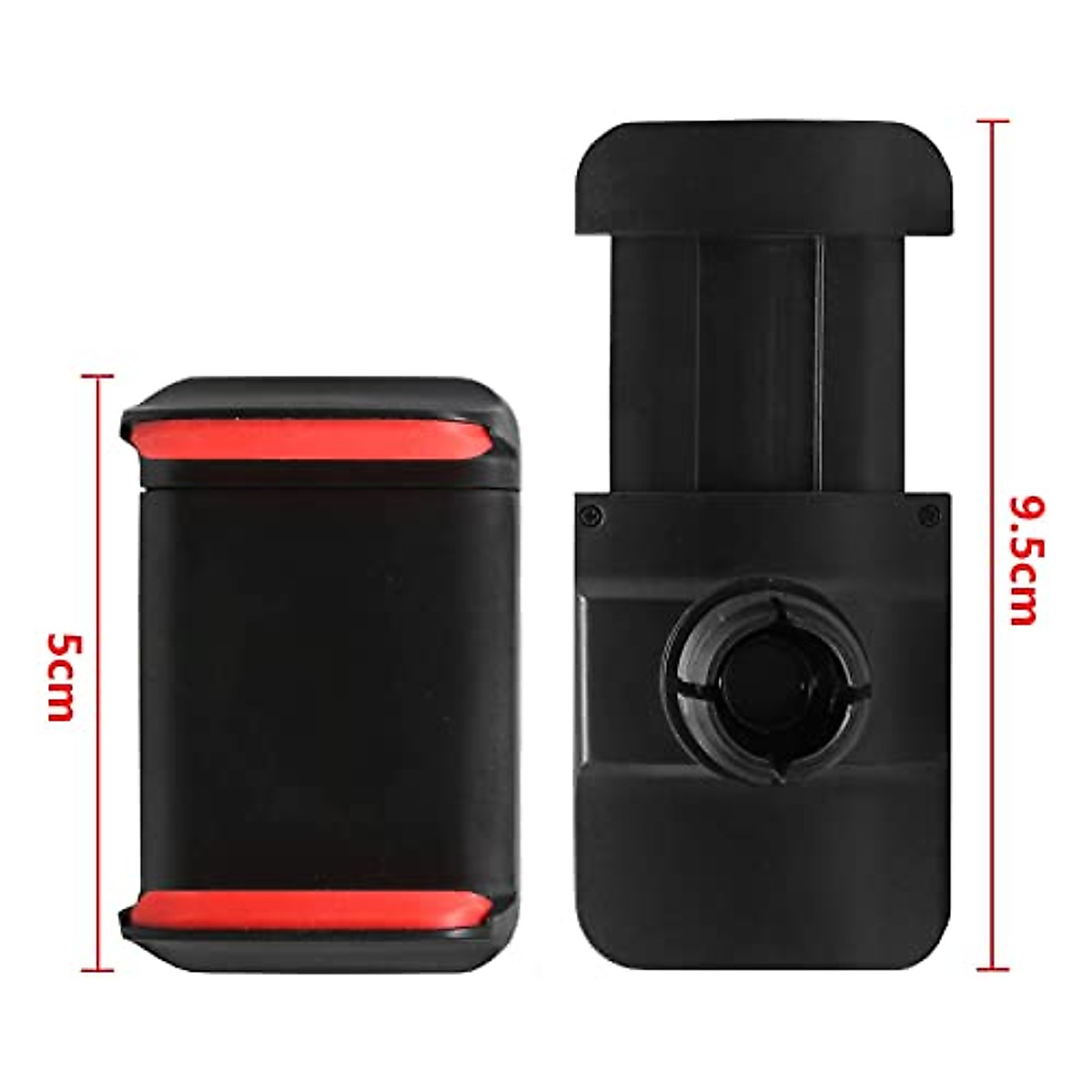 sumcoo Car Seat Phone Holder Mount for Kids, Ring Light Tripod Stand Phone Mount Holder Clamp Post Flexible Direction Adapter Rotatable Monopod Selfie Stick Adjustable for Live Stream/TikTok/YouTube