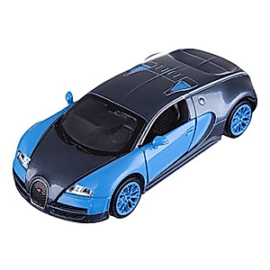 ZHMY 1:32 Bugatti Veyron Alloy Diecast car Model Collection Light&Sound Blue