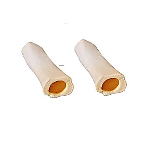 MPP Stuffed Cheese 6 Inch Shin Dog Bones Refillable Dental Chew Delicious and Nutritious (2 Bones)