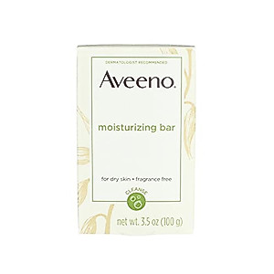 AVEENO Naturals Moisturizing Bar for Dry Skin 3.50 oz (Pack of 12) - Packaging May Vary