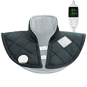 Weighted Heating Pad for Neck and Shoulders, ALLJOY【3lb】 Weighted Heating Pad for Pain Relief,22"x18" Electric Heating Pad, 5 Heat Settings & 4 Auto-Off, Gifts for Women Men Mom Dad