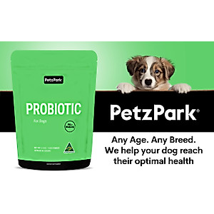 Probiotic for Dogs - Grain-Free Digestive Support Powder for Diarrhea, Bloating & Gas - Promotes Immune Support & Oral Health - Reduces Paw Licking, Allergies & Yeast Infections - 2.7 oz - 45 Scoops