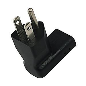 Conntek Plug Adapter U.S 3 Prong Plug to IEC 320 C13 Elbow Adapter