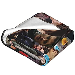 IEUCHEIC Comfortable Ultra-Soft Micro Fleece Blanket,Jensen Ackles Fleece Blankets for Sofa Bed Travel 60"X50"