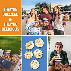 Drizzilicious Mini Rice Cakes Birthday Cake - Rice Crisps, Healthy Snack for Adults and Kids, Flavored Rice Cakes, Vegan, Gluten Free, Allergen Free, Only 90 Calories Per Serving - 4 oz (Pack of 2)