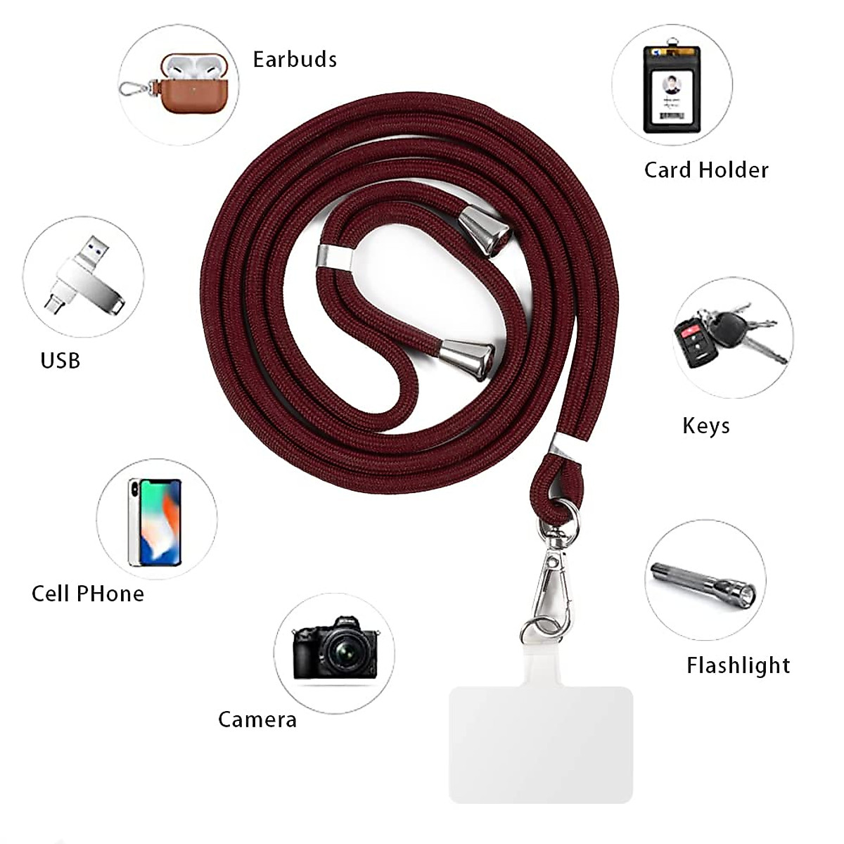 Shantime Emporia Smart 4 Case + Universal Mobile Phone Lanyards, Neck/Crossbody Soft Strap Silicone TPU Cover Bumper Shell for Emporia Smart 4 (4.95”)