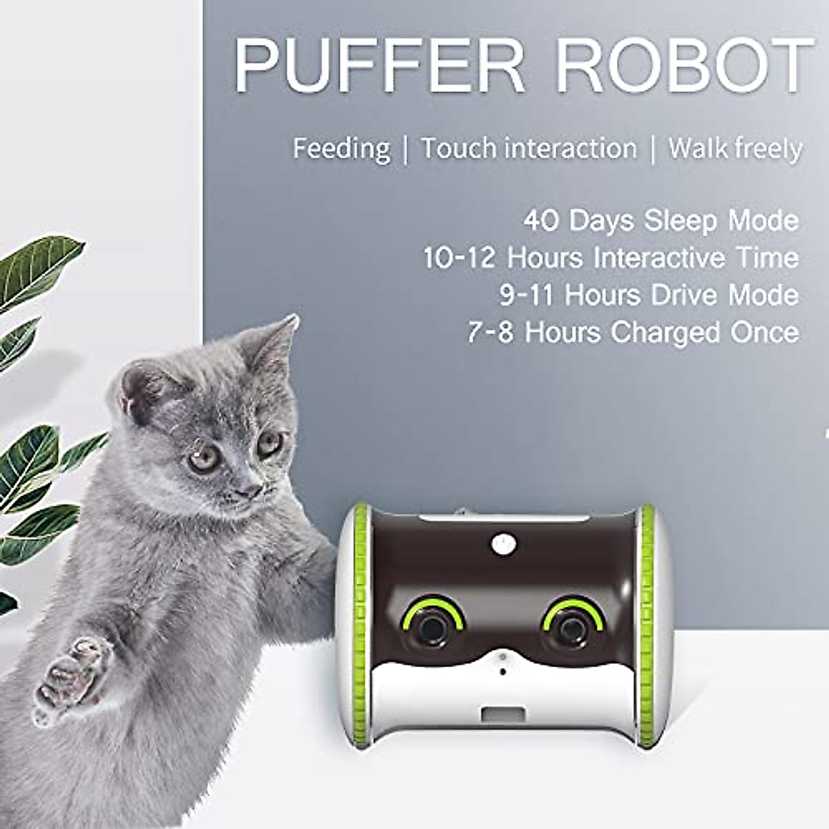LINKSUS Smart Pet Camera,1080P HD Pet Camera with 2-Way Audio and Night Vision,Home Security APP Remote Control with Treat Tossing,Automatic & Interactive Toys for Dogs and Cats(2,4G WiFi)