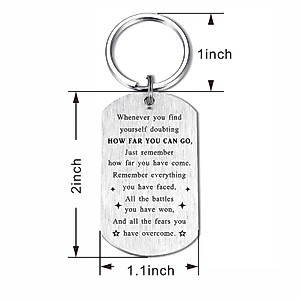 SOUSYOKYO Cancer Survivor Gifts for Women, Men Cancer Patient Keychain, Hospice Gifts for Patients, Hospital Comforting Gift for Patients Overcome Anxiety