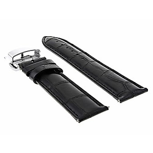 Ewatchparts 17-24MM LEATHER BAND STRAP DEPLOYMENT CLASP FOR IWC WATCH