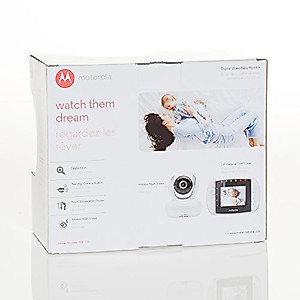 motorola MBP33S Wireless Video Baby Monitor with 2.8-Inch Color LCD, Zoom and Enhanced Two-Way Audio, 720p