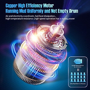 Tile Vibration Machine for Installation Tool - Tiling Vibrator Handheld,Tiling Suction Cup for Leveling Handheld Vibrator 12-Speed Adjustable 21V 15000 mAh 24000r/min