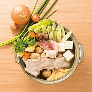 Banko Ware 52013 Ginpo Hanamishima Earthenware Pot (Deep Pot), No. 9, For 4-5 People