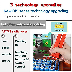 CHEIRSS 709AD Pulse Spot Welder 0.35mm Battery Welding Machine,3.2KW Battery Spot Welder & Soldering Station,for Battery Pack 18650 14500 & Other Lithium Batteries