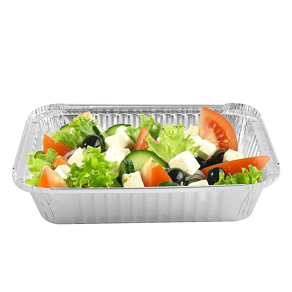 PARTY BARGAINS Aluminum Foil Pans Container - (50 Pack) 9” x 6” x 2” Premium Quality & Durable Steam Table Pan for Cooking, Baking, Roasting, & Broiling, Excellent for Takeouts, Meal Prepping