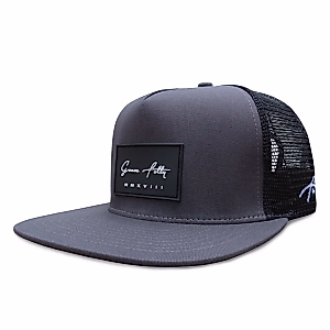Grace Folly Trucker Hat for Men & Women. Snapback Mesh Caps Charcoal Gray