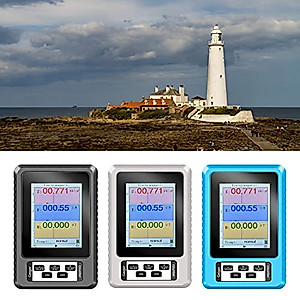 Handheld EMF Meter High Accuracy Digital Display Electromagnetic Field Radiation Detector Nuclear Dose Counter for Industry(White)