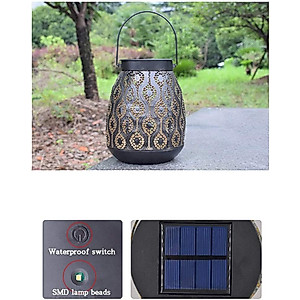 Solar-Powered Pathway Solar Garden Lights Solar Lantern Lights for Hanging Outdoor Ornaments Gift Outdoor Decoration Table Lantern Solar Silver Light Waterproof Solar Lamp Decorative Solar Powered Lan
