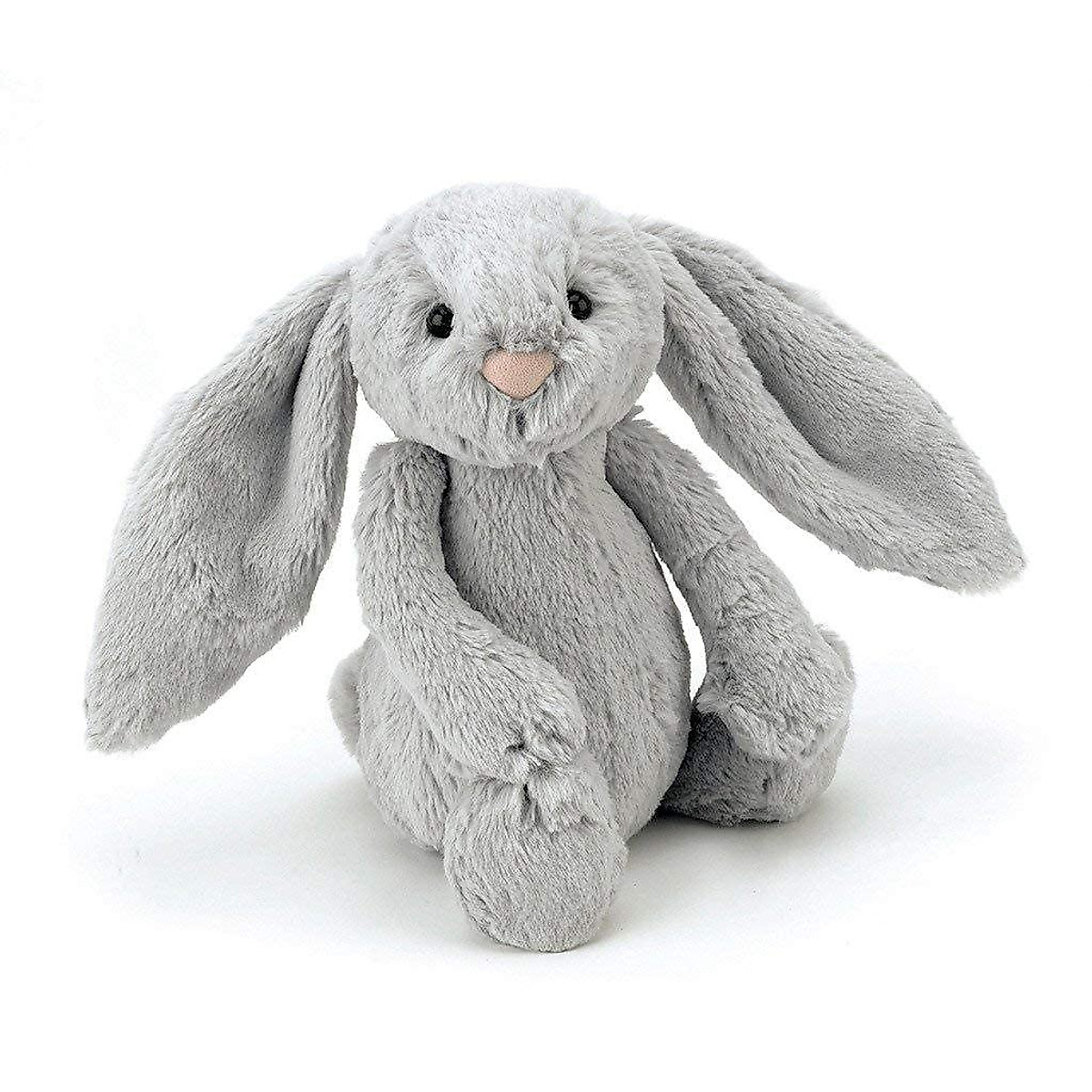 Jellycat If I were a Rabbit Board Book and Bashful Grey Bunny Stuffed Animal, Medium 12 inches