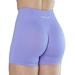 AUROLA Dream Collection Workout Shorts for Women High Waist Seamless Scrunch Athletic Running Gym Yoga Active Shorts