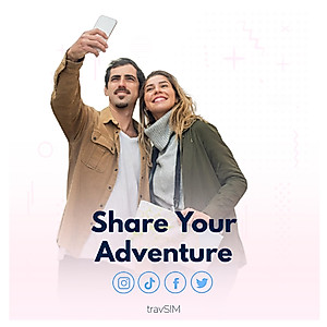 travSIM Prepaid SIM Card USA | Uses The AT&T Network | 50GB Mobile Data at 4G/5G speeds | US SIM Card has Unlimited National Calls & Texts | US Mobile SIM Card 30 Days