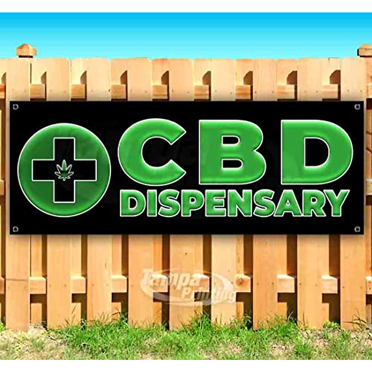 Cbd Dispensary Banner 13 oz | Non-Fabric | Heavy-Duty Vinyl Single-Sided with Metal Grommets
