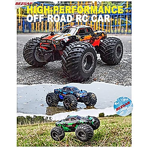 BEZGAR TM201 RC Cars - 1:20 Scale Remote Control Car,2WD Top Speed 15 Km/h Electric Toy Off Road 2.4GHz RC Car Vehicle Truck Crawler with Two Rechargeable Batteries for Boys Kids and Adults