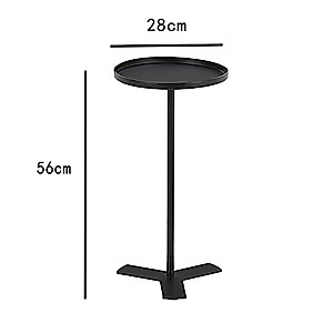 SLNFXC Mini Shelf Living Room Bedside Sofa Side Table Simple Round Tea Table (Color : D)