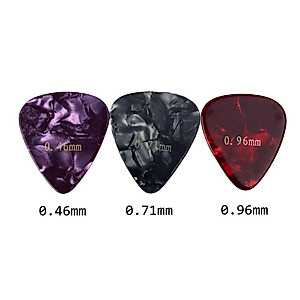 140Pcs Guitar Picks Variety,Colroful Premium Celluloid Picks for Acoustic Electric Guitars Bass XG01 0