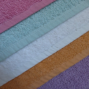 TowelFirst 5-Pack Extra-Absorbent Bath Towel Set - Large, 27x54 Inches, 100 Percent Cotton Bath Towels - Soft and Quick Drying - Best for Bath, Pool and Guest Use, Get 2 12x12 Inches Washcloths