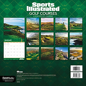 2021 Sports Illustrated Golf Courses Wall Calendar