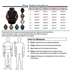 Men Hoodies Long Sleeve Hooded with Big Pockets Drawstring Graphic Big and Tall Casual Pullovers Lightweight Oversized Hoodies Clothes Outfits Sudaderas para Hombre Con Capucha B-Khaki 3XL W0054