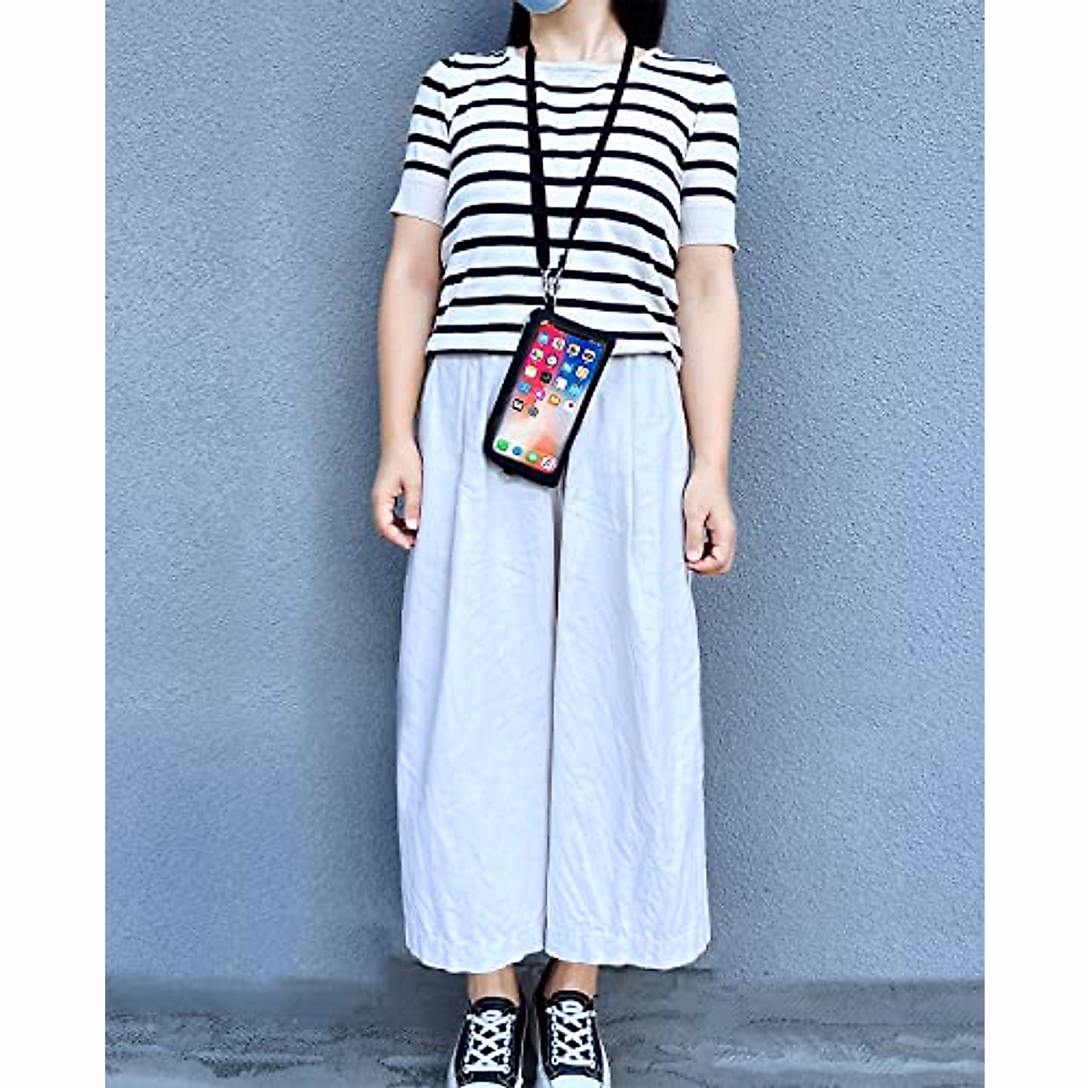 DQL Lightweight Fabric Phone Purse Crossbody for Women, Phone Carrier for Women, Cell Phone Purse Minimalist, Shoulder Phone Holder