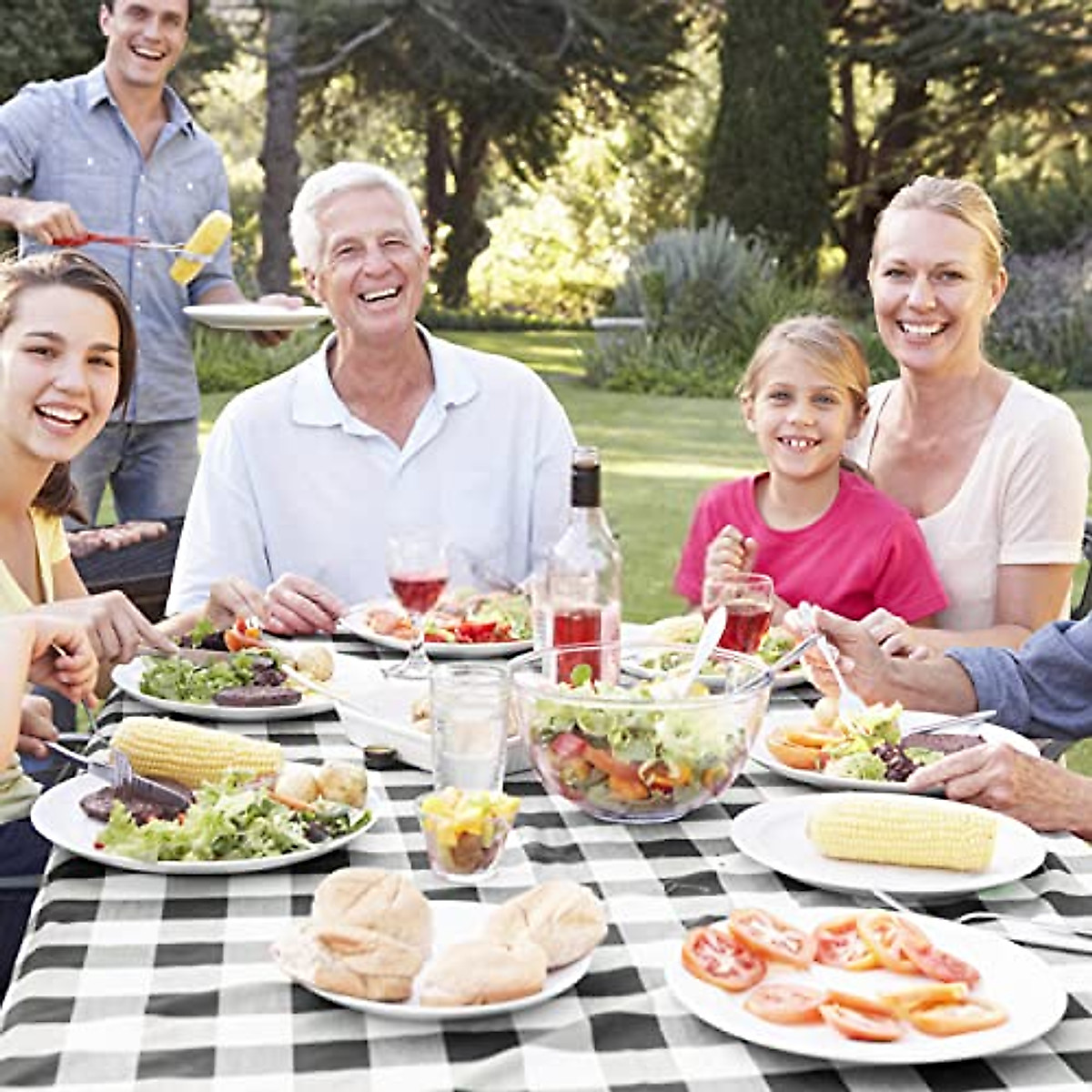 Deluxe Elastic Edged Flannel Backed Vinyl Fitted Table Cove (Dark Gray, 4ft,30x48inch)